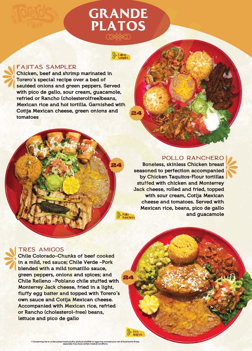 Menu - torerosgoldsboro.com